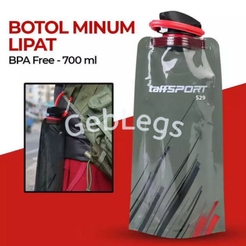 Jual Folding Bottle Botol Lipat Tempat Air Minum Mineral Portable Botol ...