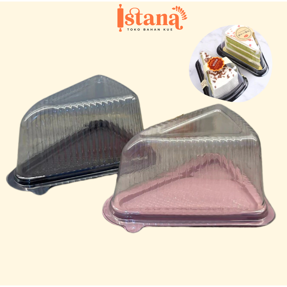 Jual MIKA KUE SEGITIGA MINI ISI 5PCS (ALAS+TUTUP) | Shopee Indonesia