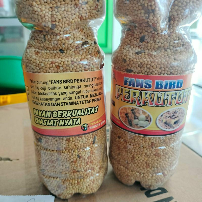 Jual Pakan Perkutut 500 gr botol aqua Berkualitas | Shopee Indonesia