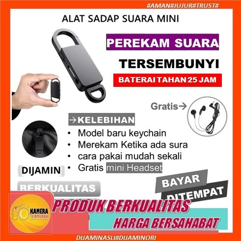 Jual Perekam Suara Mini Tersembunyi Voice Recorder Alat Sadap Penyadap ...