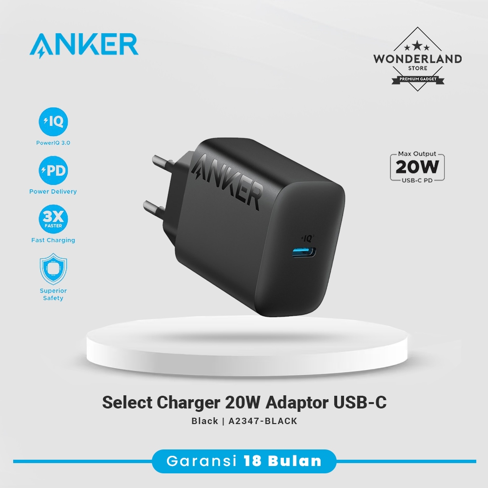 Jual Anker Adaptor 20W USB-C Wall Charger PD Fast Charging USB-C+USB-A ... Jual Anker Adaptor 20W USB-C Wall Charger PD Fast Charging USB-C+USB-A ...