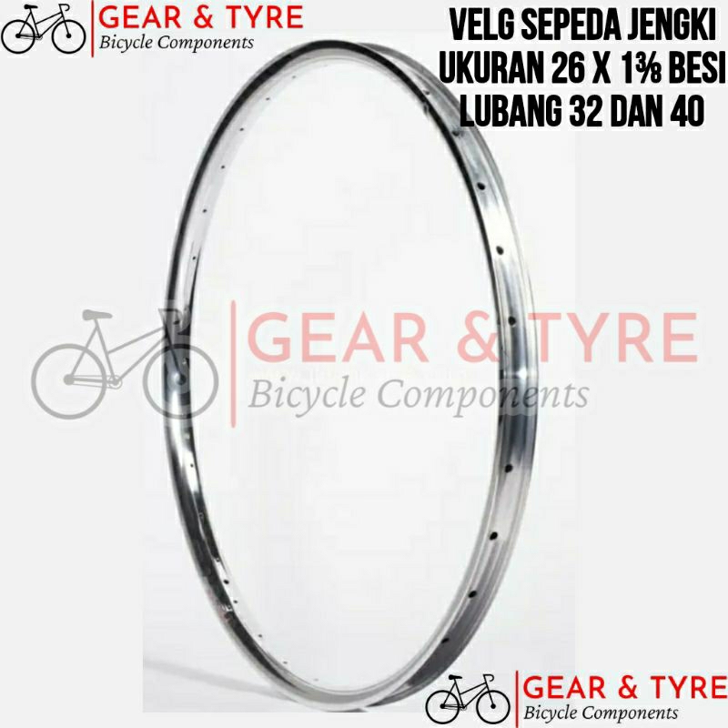 Jual Velg Besi Sepeda 26Inch Untuk Sepeda Jengki / Peleg Sepeda Ukuran ...