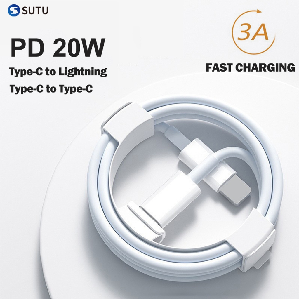 Jual SUTU Kabel Data Type-C to Type-C & Type-c to Lightning PD Fast ...