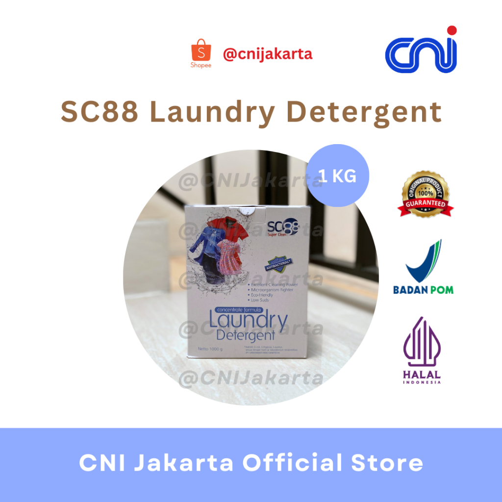 Jual CNI SC88 Laundry Detergent Compound 1 Kg - Deterjen Baju Bubuk | Shopee Indonesia