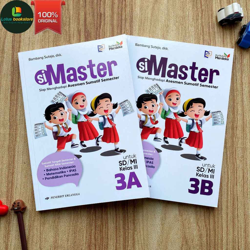 Jual Simaster untuk SD Kelas 3A 3B - Buku Soal & Ujian - Kurikulum ...