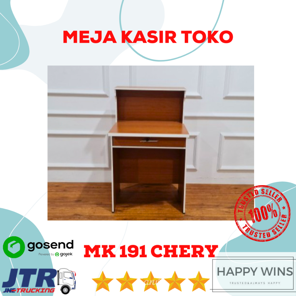 Jual MEJA KASIR MEJA KIOS MEJA KERJA MURAH MINIMALIS - MK 191 CHERRY | Shopee Indonesia