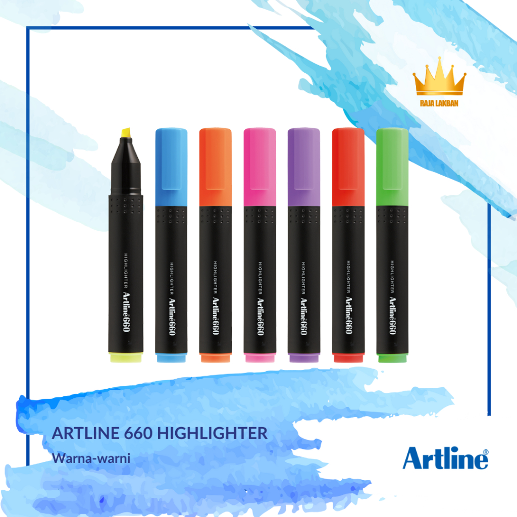 Jual Highlighter Stabilo Marker Spidol Penanda Artline 660/ Warna-warni - Pcs | Shopee Indonesia