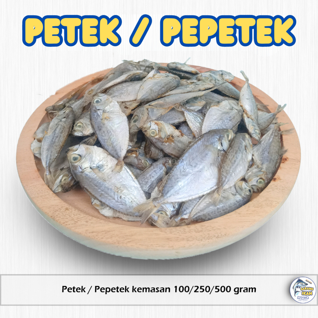 Jual IKAN PETEK/ PEPETEK KERING/ ASIN PREMIUM TERMURAH 100/250/500 gram ...