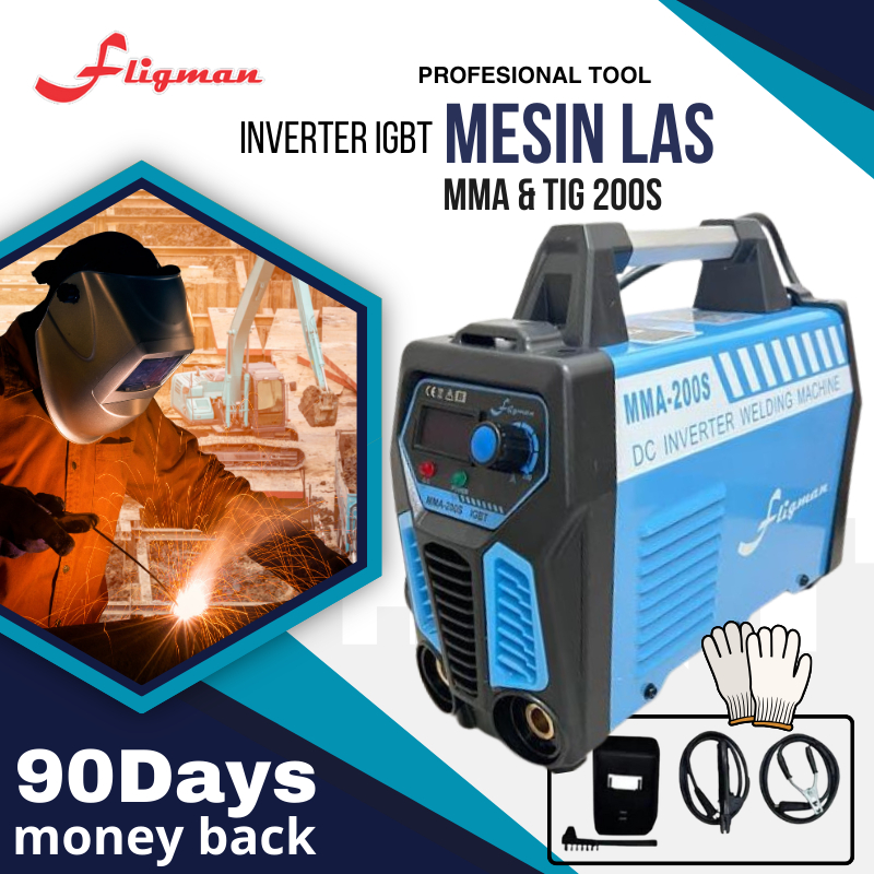 Jual Welding Machine Trafo Las Fligman | Mesin Las Tig Listrik Portable MMA 2in1 200s Inverter ...