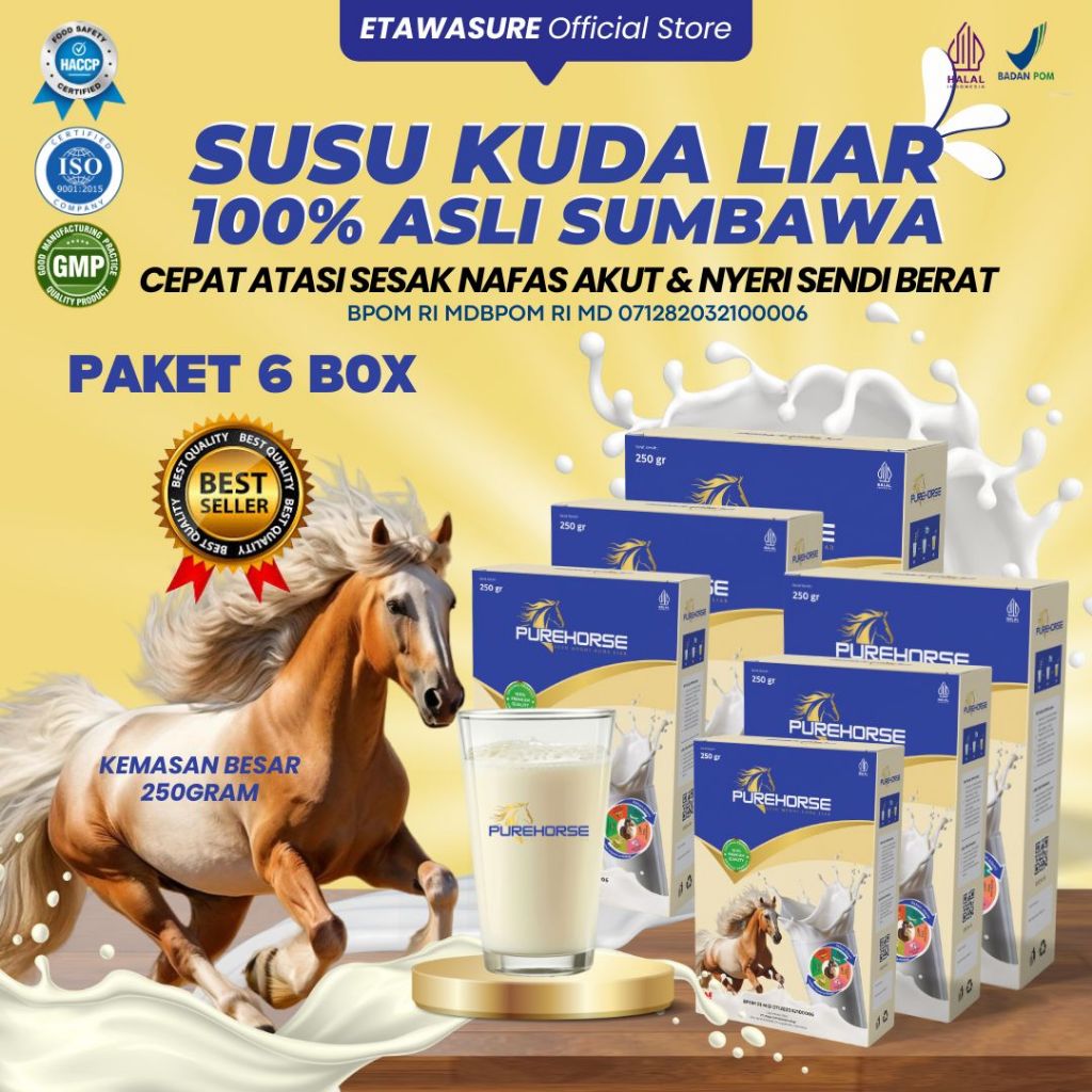 Jual Susu Kuda Pure Horse 100% Original dari Sumbawa Cepat Atasi Sesak ...
