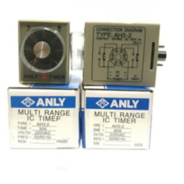 Jual Timer AH3-2 60S 220V 50/60Hz Anly ORIGINAL | Shopee Indonesia