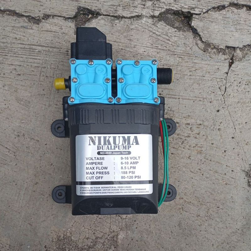 Jual Pompa DC NIKUMA 180 PSI Dual Mantap - Pompa DC Untuk Upgrade ...