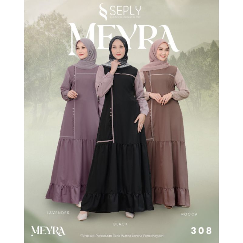 Jual Gamis Wanita Muslim Meyra 308 by Seply Official /Gamis Seply Terbaru | Shopee Indonesia