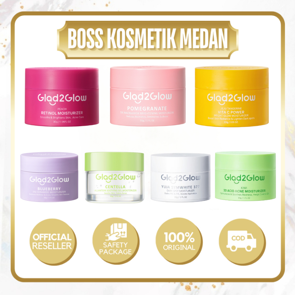 Jual GLAD2GLOW Moisturizer Pelembab Wajah Untuk Semua Jenis Kulit | Shopee Indonesia