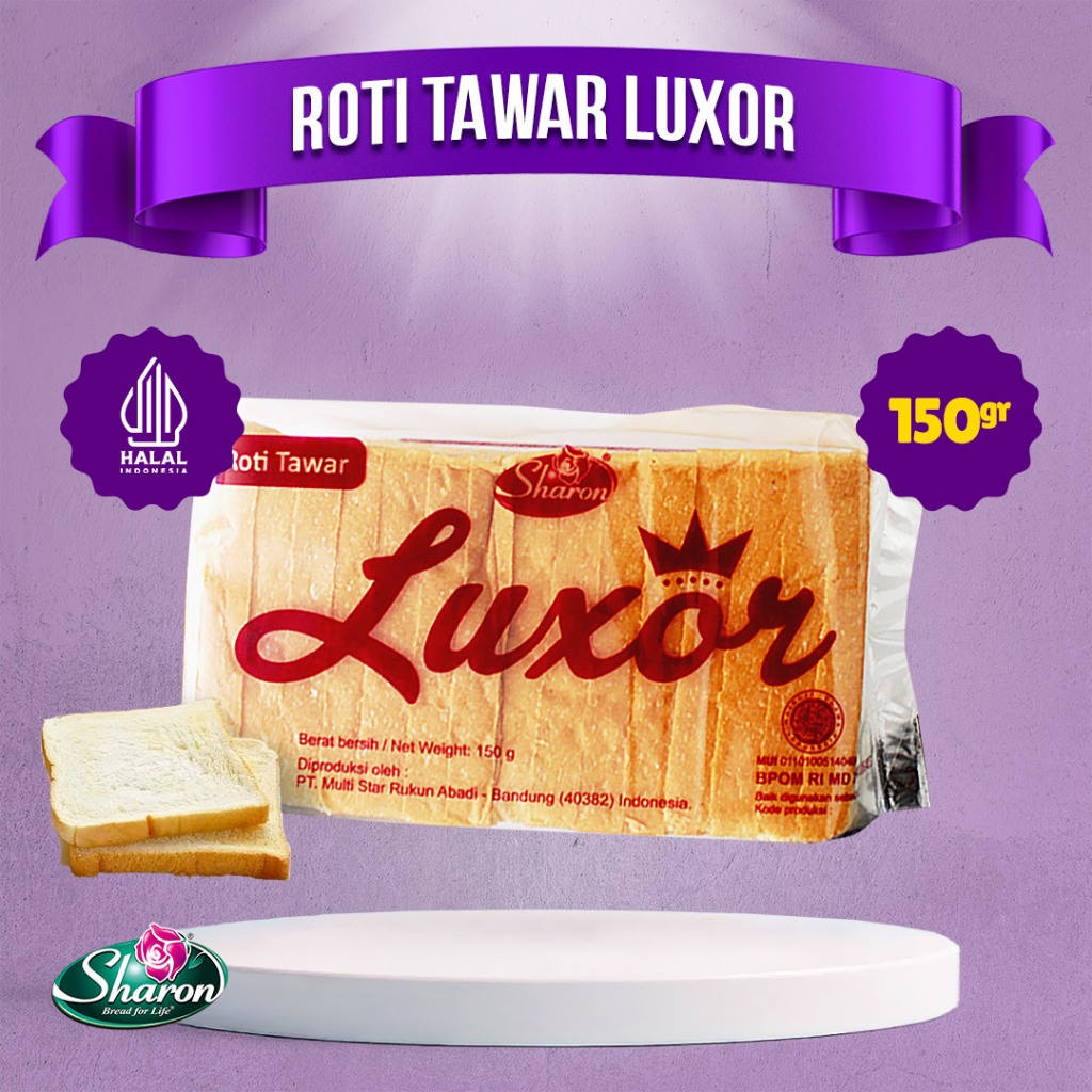 Jual Sharon Bakery Roti Tawar Luxor 150gr (Ukuran Kecil) | Shopee Indonesia