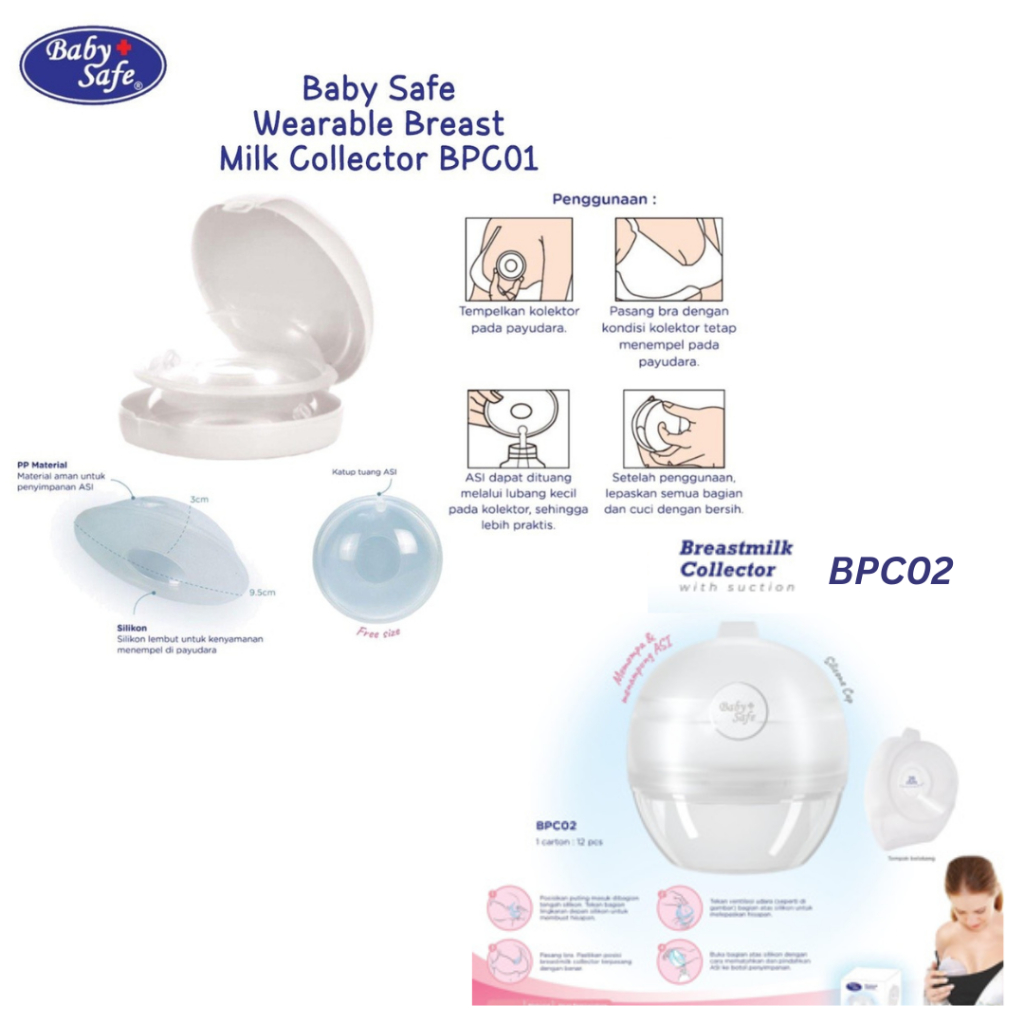 Jual Baby Safe Breast Milk Collector with Suction BPC01 (BPC02 ...