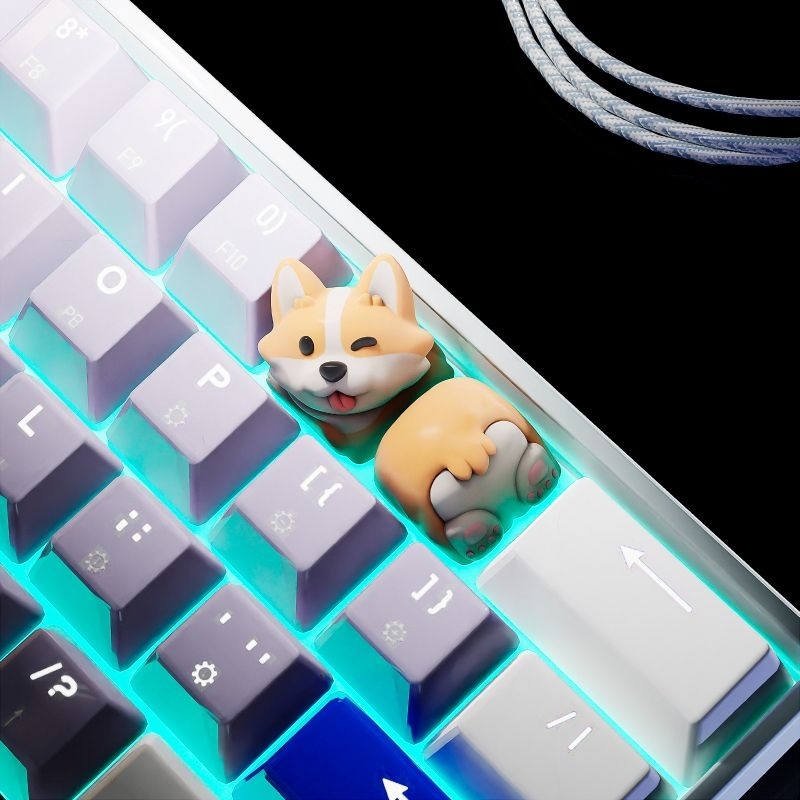 Jual Artisan Keycaps Shiba Inu / Corgy Mechanical Keyboard Custom ...