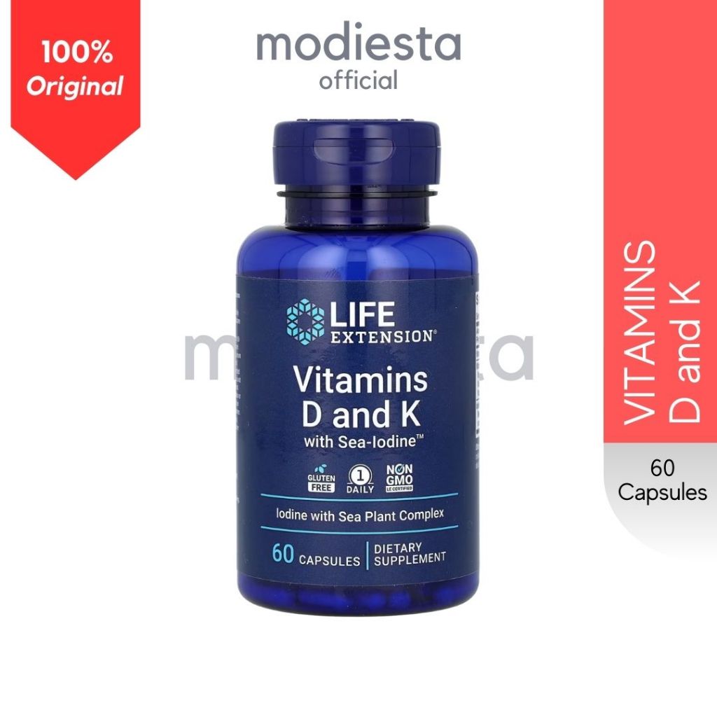 Jual Life Extension Vitamins D and K with Sea-Iodine 60 Capsules ...
