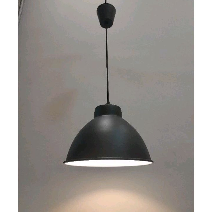 Jual kap lampu gantung industri 30cm hitam | Shopee Indonesia