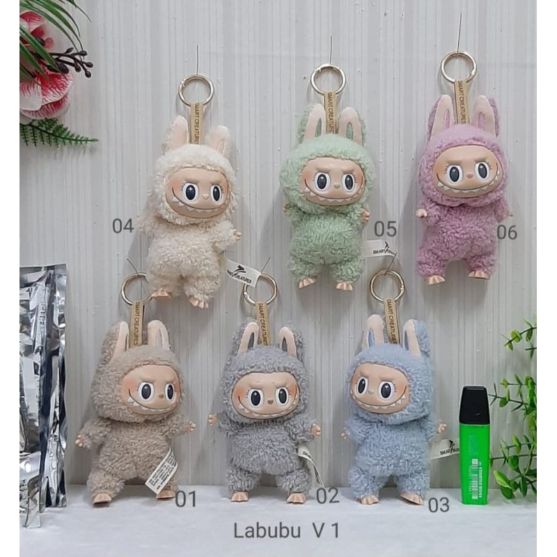 Jual Boneka Gantungan kunci Labubu Ori V1 /boneka labubu/gantungan ...