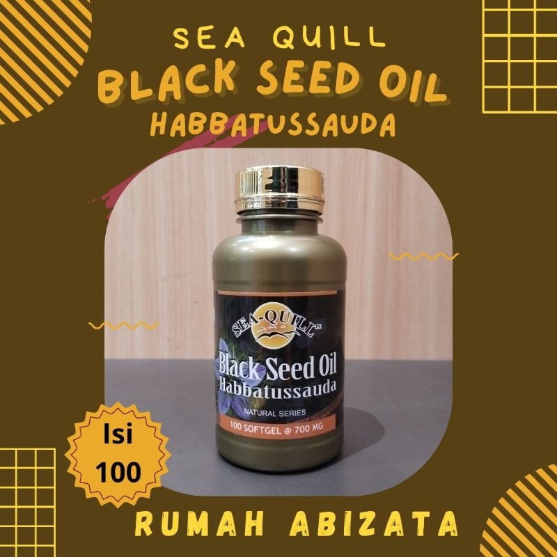 Jual SEA QUILL BLACK SEED OIL HABBATUSSAUDA - 100 softgel | Shopee ...