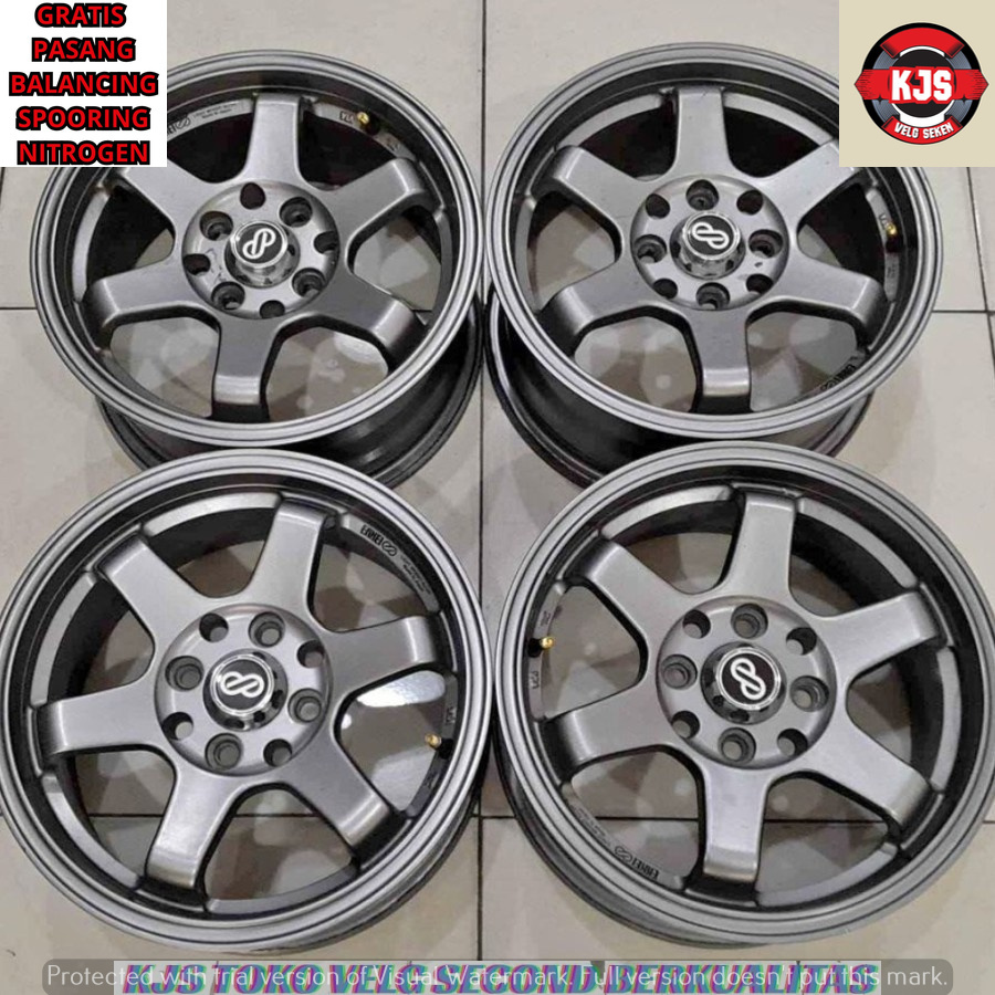 Jual VELG RACING SECOND MODEL HSR TOKYO RING 14 PCD 4X100/4X114,3 COCOK BUAT XENIA WULING AIR EV ...
