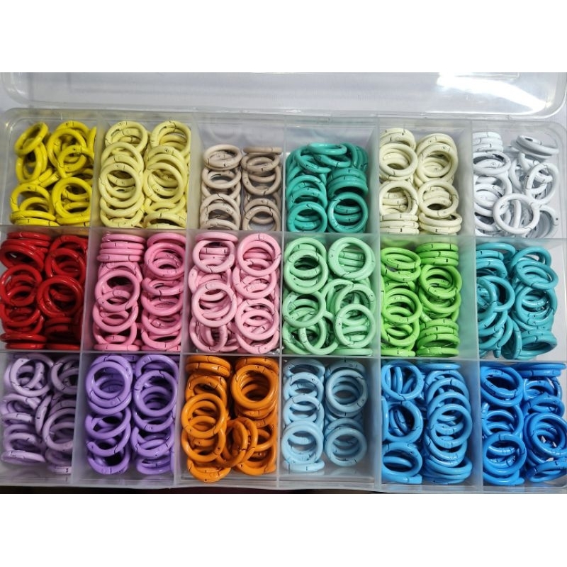 Jual Ring O Ring bulat warna warni untuk gantungan kunci / Strap phone ...
