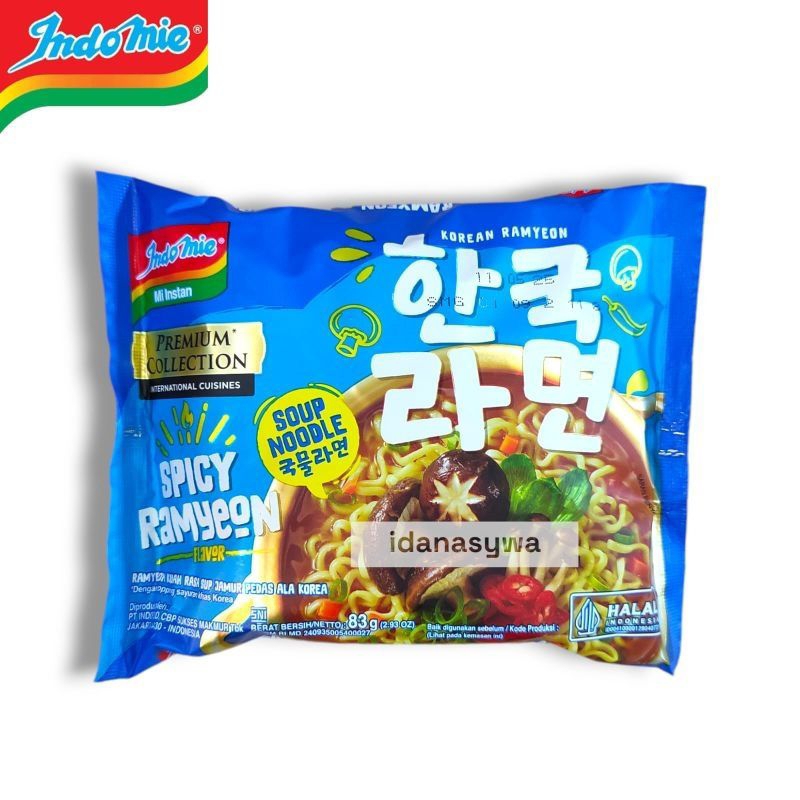 Jual INDOMIE SPICY RAMYEON - mi kuah sup jamur pedas - MIE INSTAN PREMIUM korean ramyeon ...