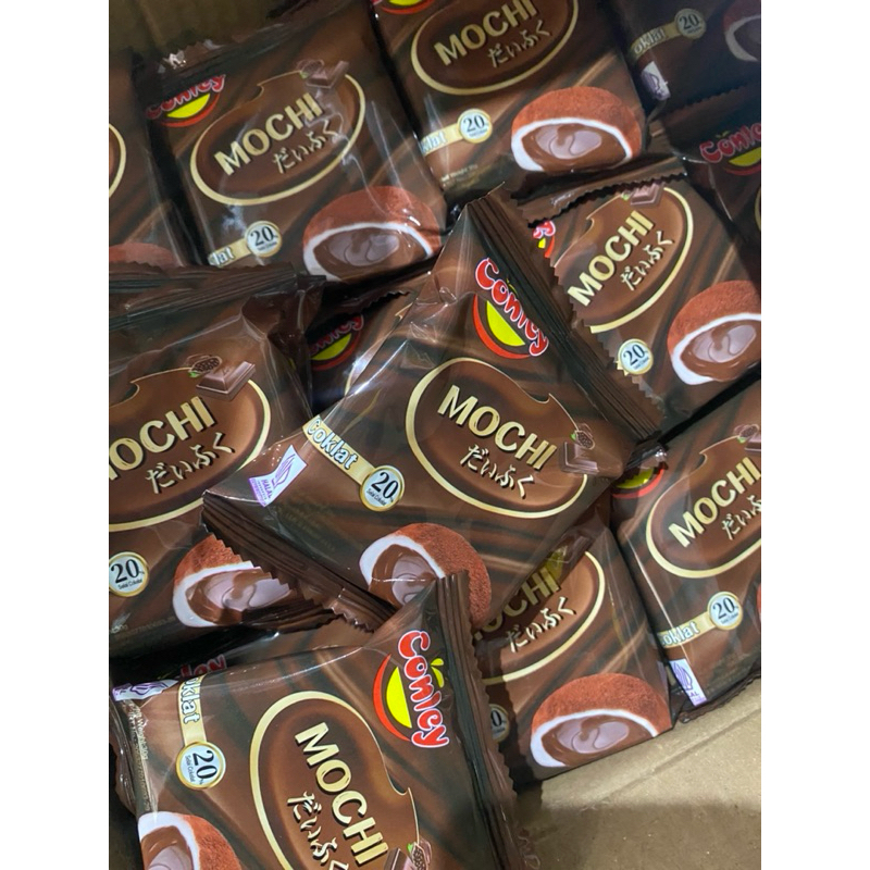 Jual Mochi conley super cokelat isi 10 bungkus premium 30g | Shopee ...
