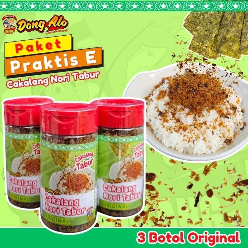 Jual Dong Alo - Cakalang Nori Tabur! 3 Botol Original | Shopee Indonesia