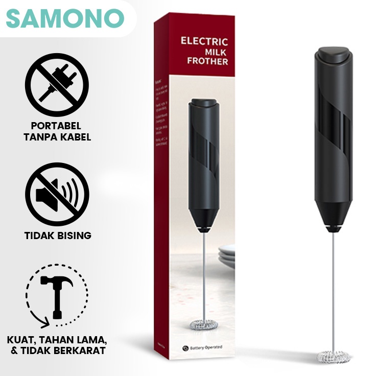 Jual Best Produsen SAMONO Pengocok Susu Milk Frother Portable Foam Kopi ...