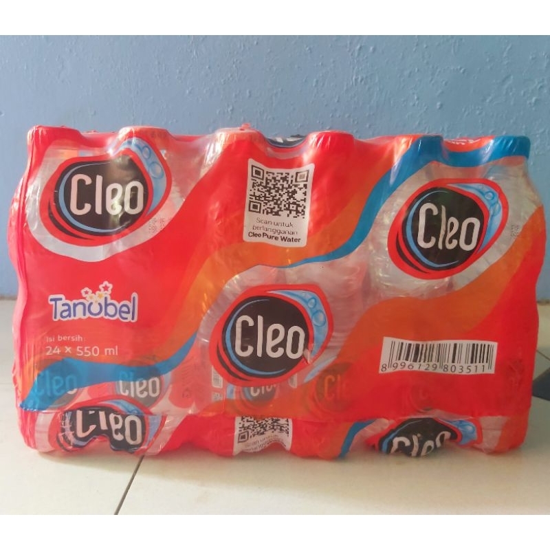 Jual [1 BAL] Cleo Pure Water Isi 24 x 550 ml | Shopee Indonesia