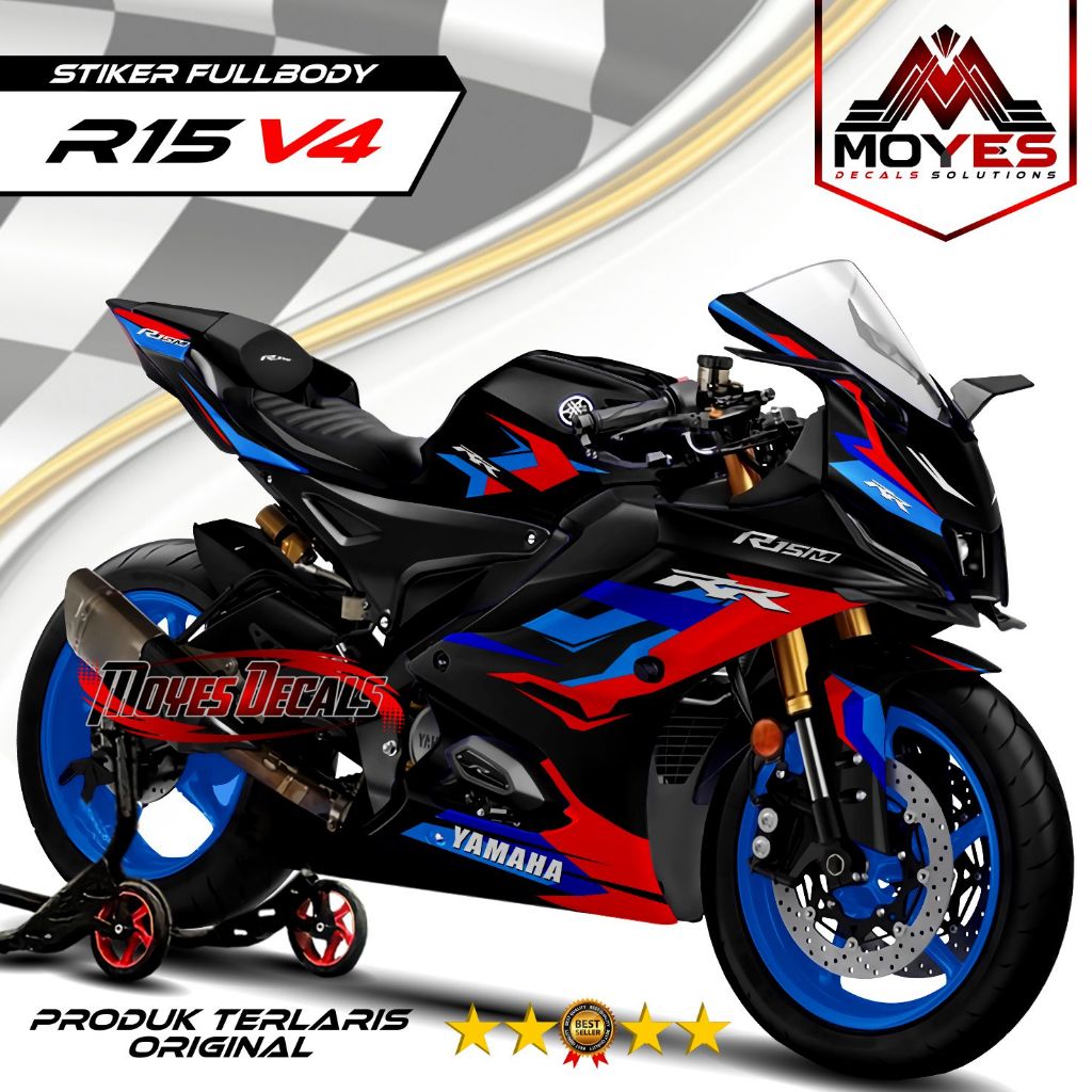 Jual DECAL MOTOR R15 V4 - STIKER MOTOR R15 V4 FULL BODY PREMIUM ...