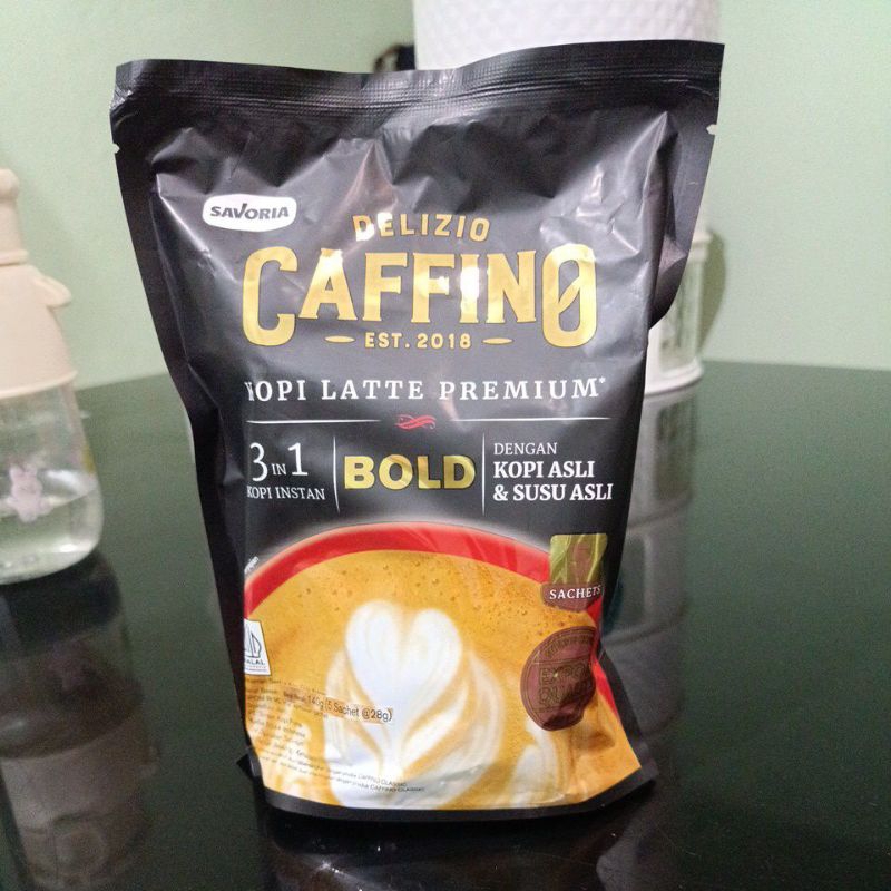 Jual Caffino Kopi Latte Premium Bold pouch 3 in 1 kopi instant 1 pouch ...