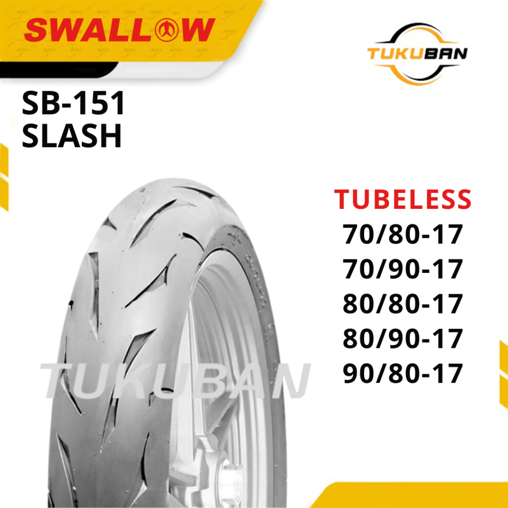 Jual Ban Luar Sepeda Motor Swallow SB-151 Slash 70/80 70/90 80/80 80/90 ...