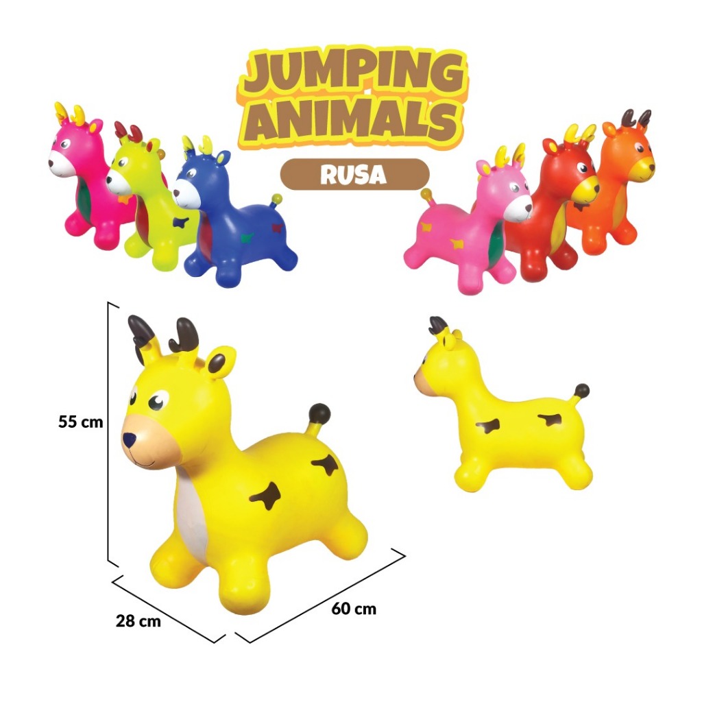 Jual (RUSA) Jumping Animal / Kuda Kudaan Karet ada suara dan lampu ...