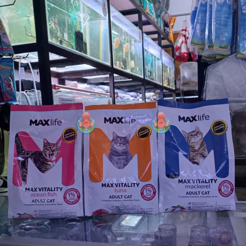 Jual PROMO TERMURAH MAXLIFE 1.1KG MAKANAN KUCING CAT FOOD Kering Cats ...