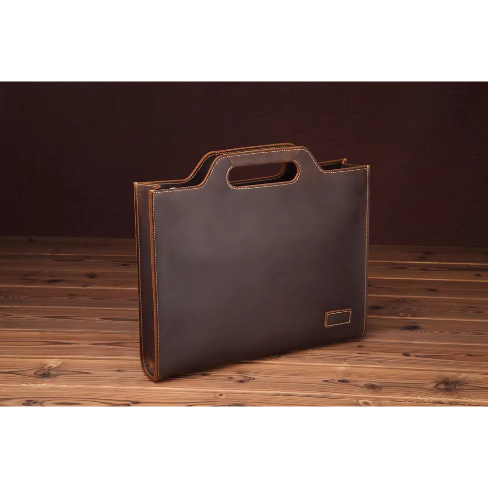 Jual Tas selempang kulit crazy horse retro - Tas kerja pria simpel ...