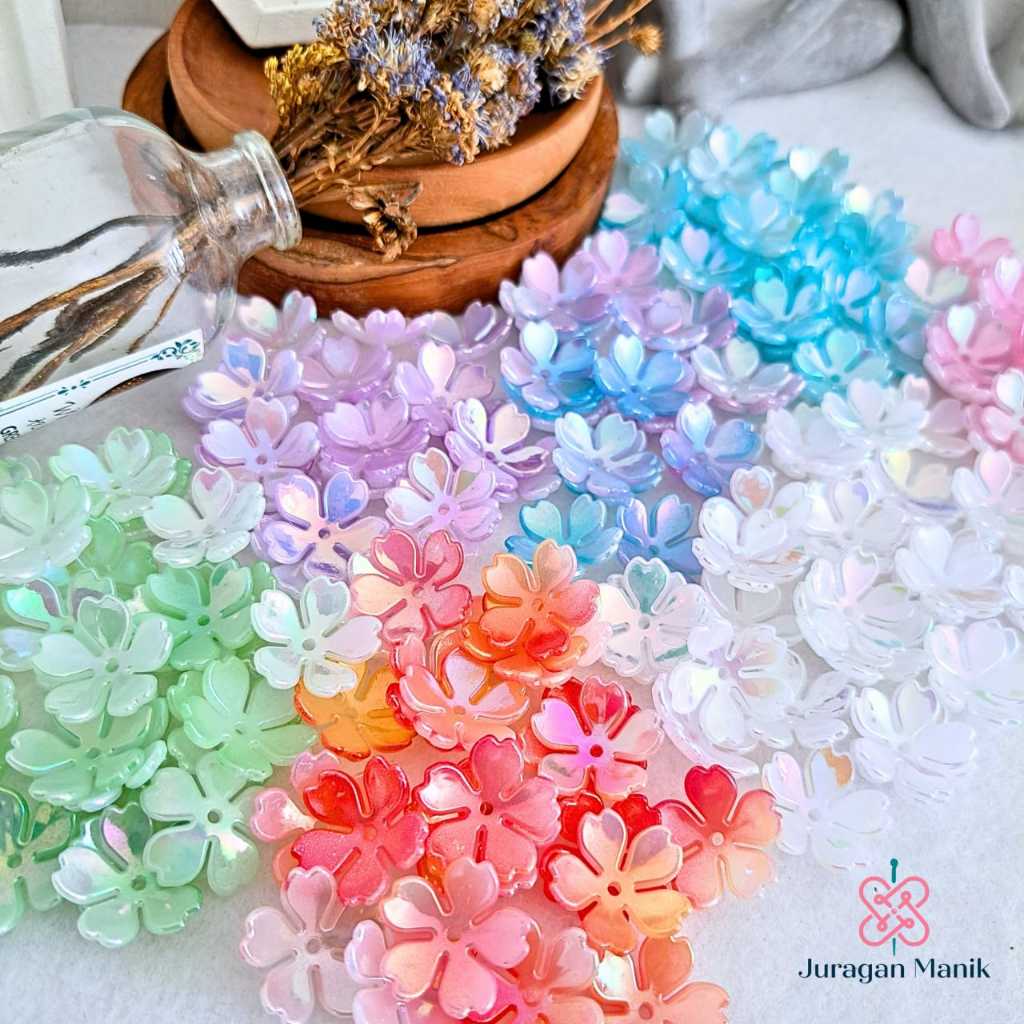 Jual MANIK MOTE KELOPAK BUNGA GRADASI GLOSSY AB LOTUS - BUNGA SAKURA ...