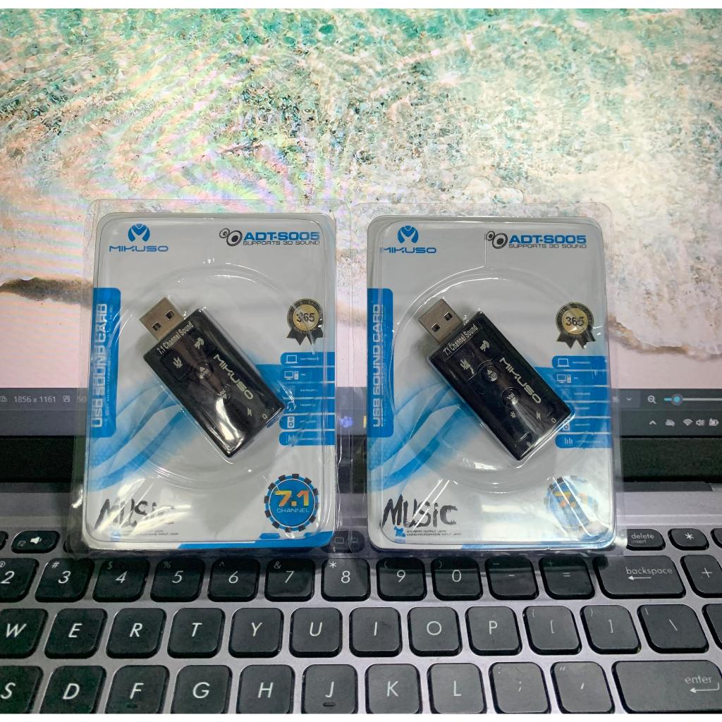 Jual MIKUSO ADT-S005 SoundCard USB 7.1ch Supports 3D Sound | Shopee Indonesia