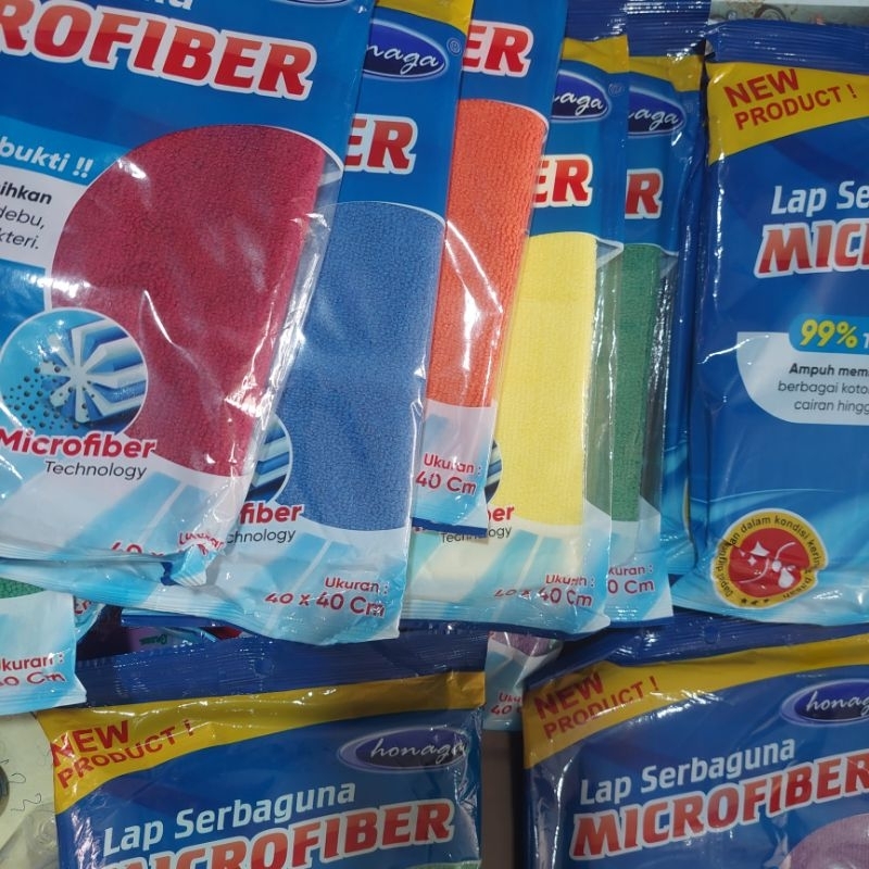 Jual Lap Microfiber Honaga 40 x 40 cm 320 GSM Warna Pilihan Request ...