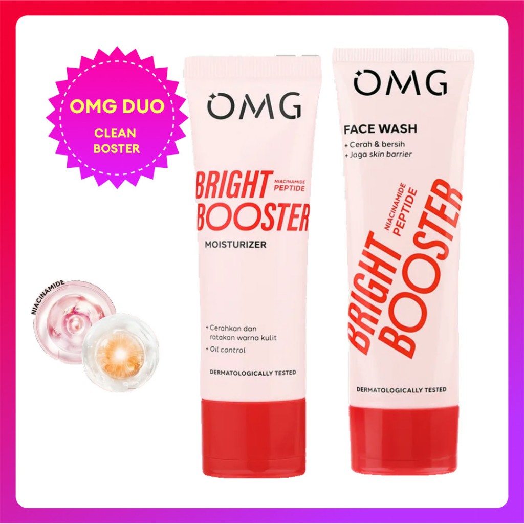 Jual OMG Duo Clean & Bright Booster Kit -Moisturizer | Melembabkan ...