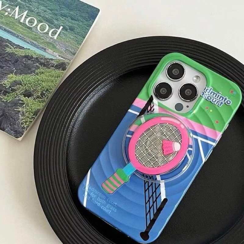 Jual soft case table tennis badminton racket magnetic griptok bracket ...