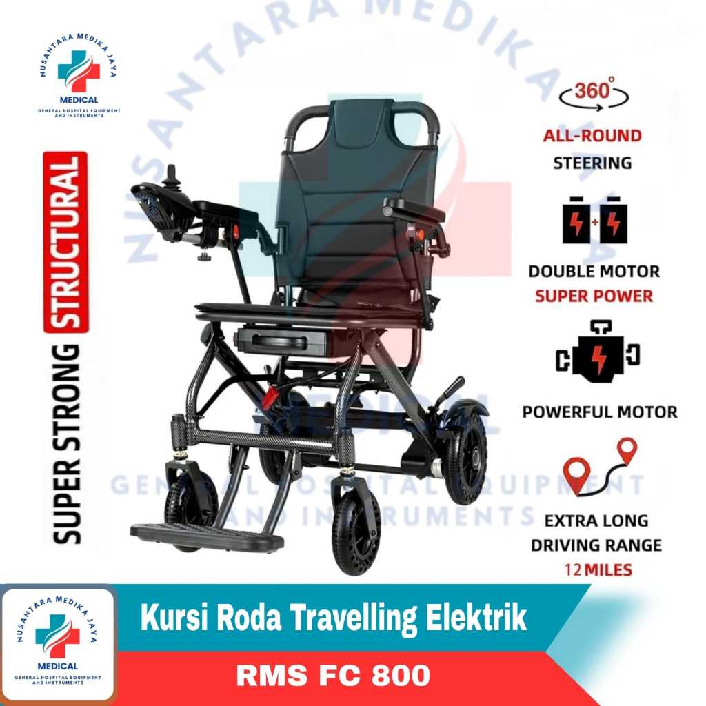 Jual Kursi Roda Elektrik FC800 Ultra Light // Kursi Roda RMS ELektrik ...