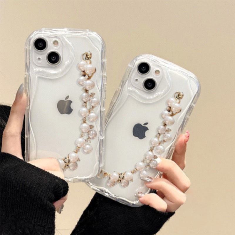 Jual GC112 Melting Clear Pearl Beads Blink /Softcase / Casing Hp for ...