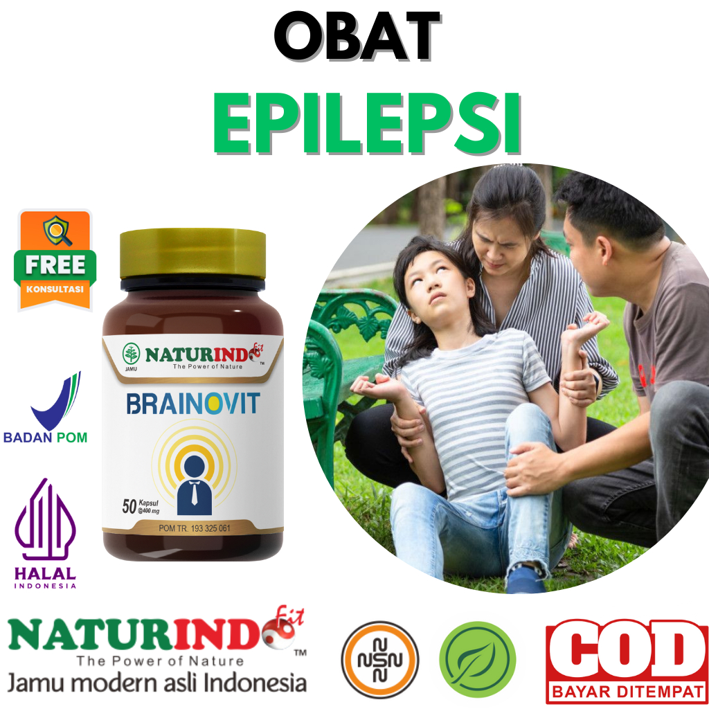 Jual Obat Epilepsi Kejang Anak Dewasa Ayan Step Kejang-kejang Herbal Brainovit NATURINDO ...