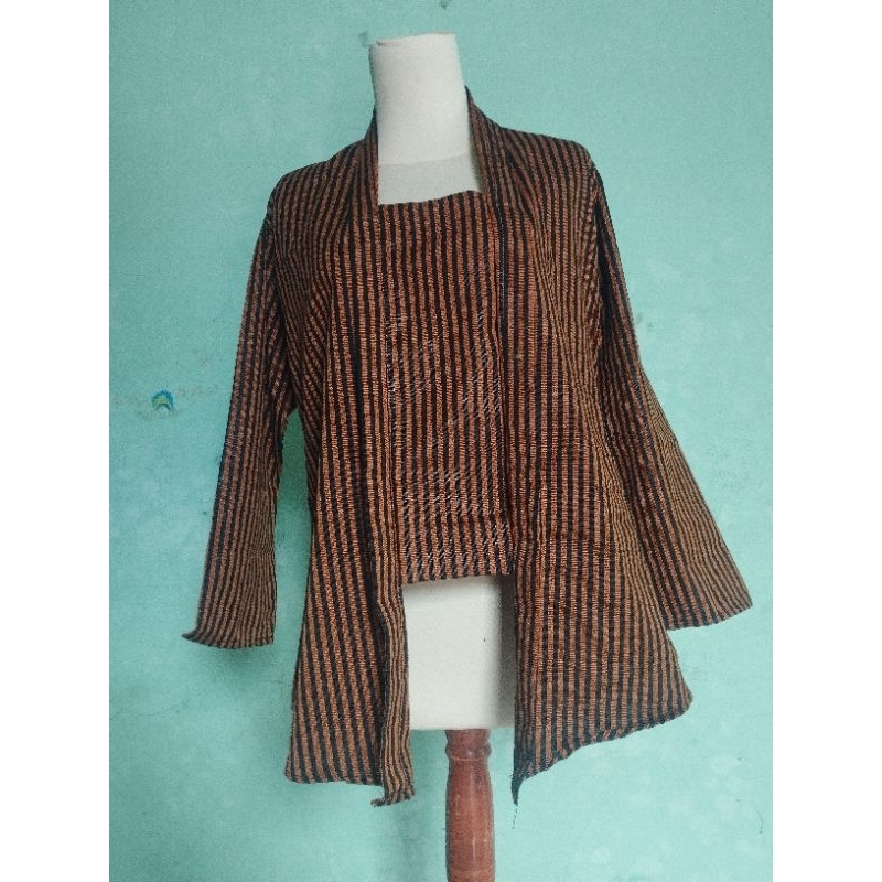 Jual Kebaya lurik kutu baru ukuran dewasa | Shopee Indonesia