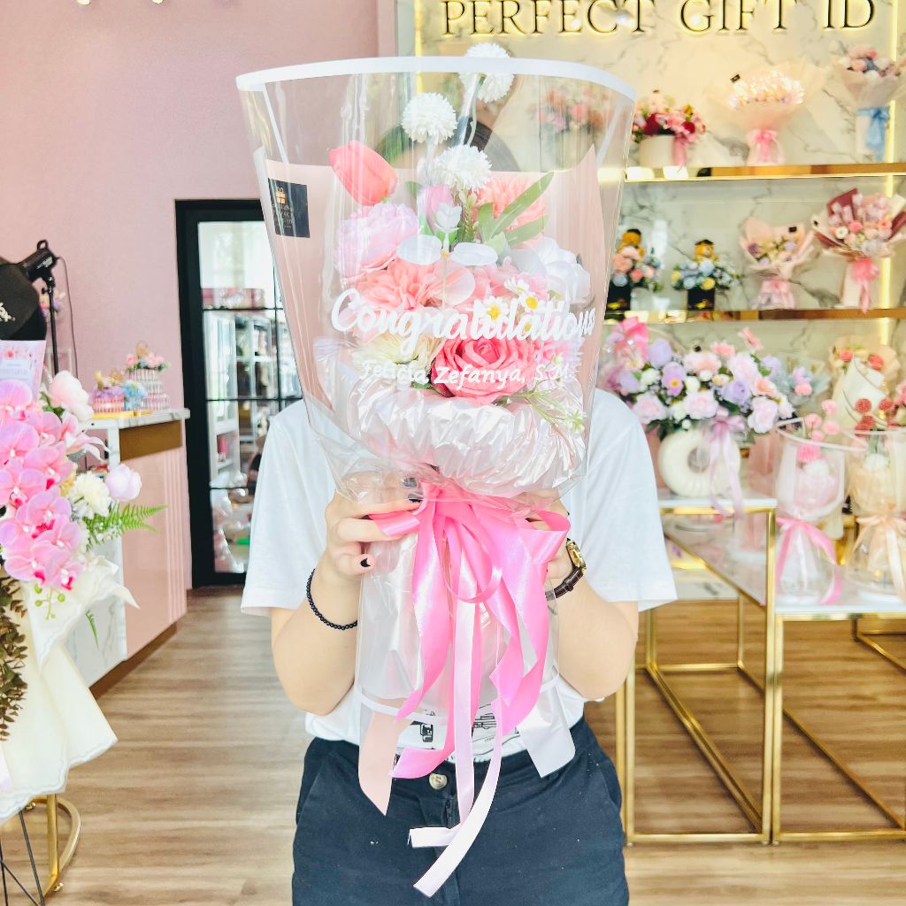 Jual BUKET BUNGA ARTIFICIAL ROMANTIS / HADIAH BUKET BUNGA ULANG TAHUN ...