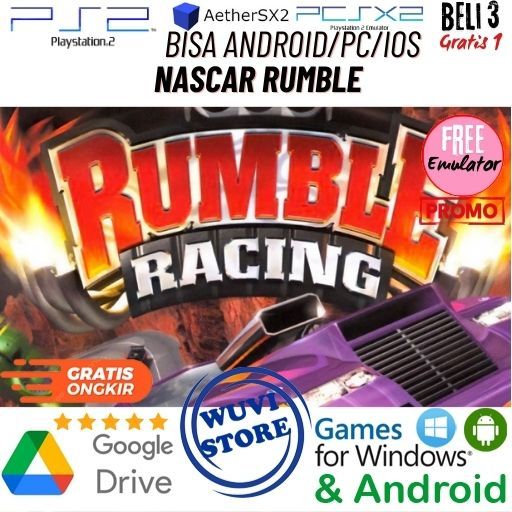 Jual PS 2 Nascar Rumble | Bisa di PC / Android / IOS Plus Emulator ...