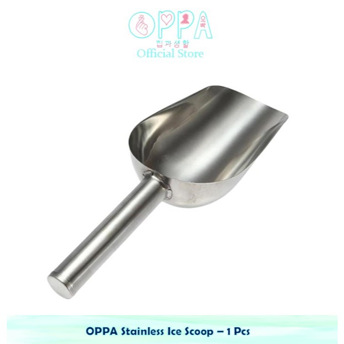Jual OPPA Stainless Ice Scoop – 1 Pcs Sekop Es Batu Sendok Tepung Penyerok Beras Gula Kopi ...